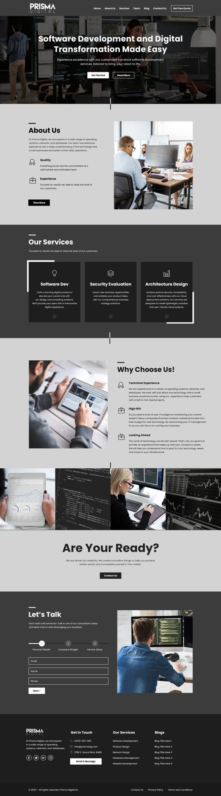 Mockup Grays - Prisma Digital - Software Development